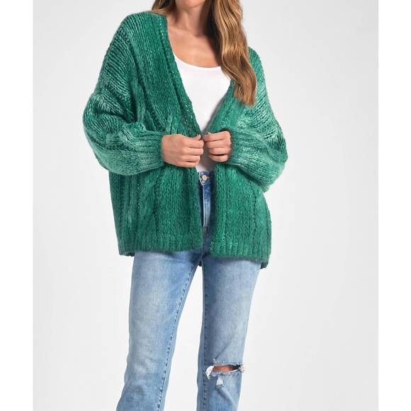 Elan | Sweaters | New Elan Oneofakind Cardigan In Green | Poshmark